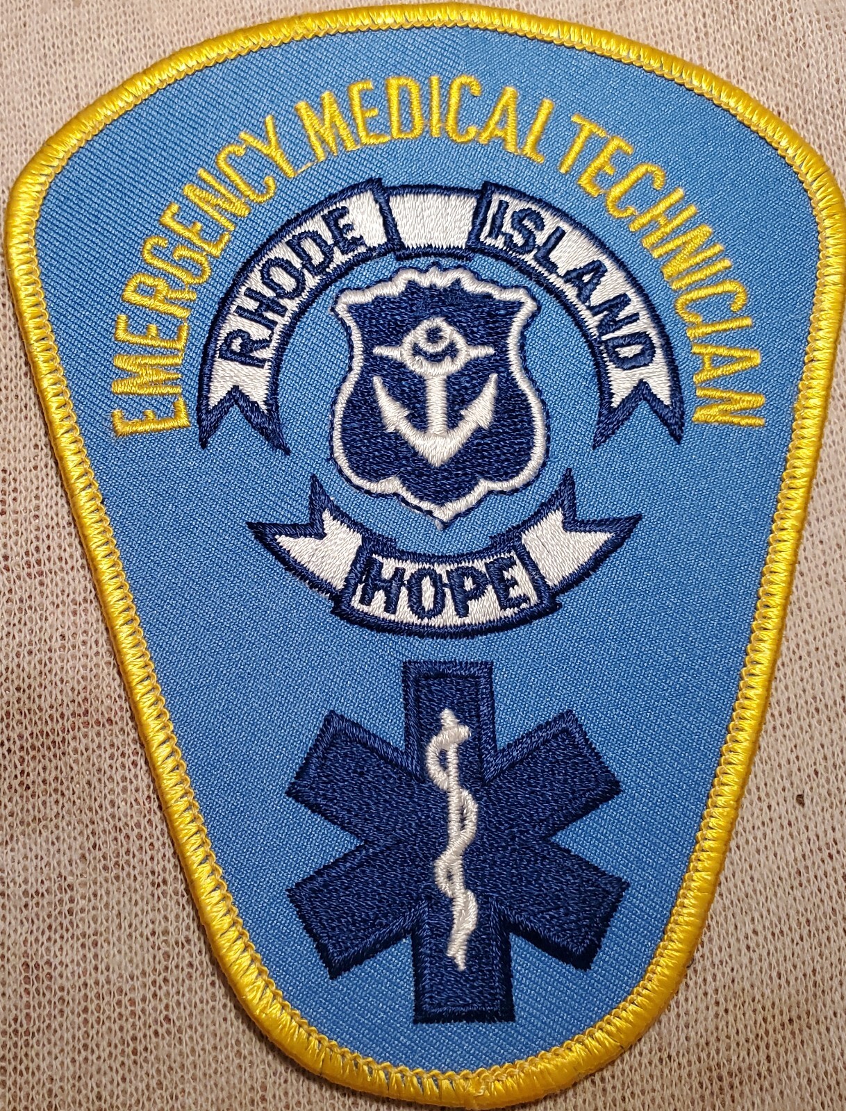 RI Hope Rhode Island Emergency Medical Technician EMT Patch | eBay