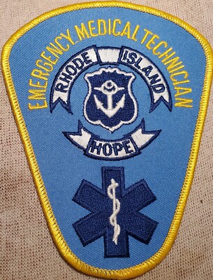 RI Hope Rhode Island Emergency Medical Technician EMT Patch | eBay