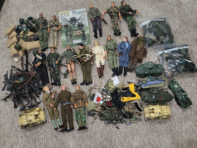 Huge Lot 1/6 12" Dragon 21st Century BBi Military Action Figures Tanks ...