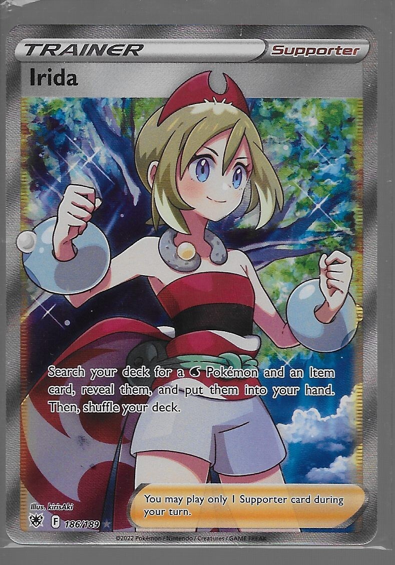 2022 Pokemon TCG Irida Astral Radiance 186/189 Full Art Trainer Ultra ...