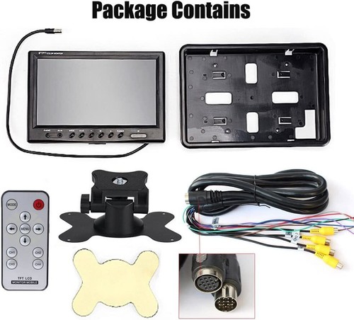 9 Inch Backup Camera Monitor Only, Quad Split Screen, 4 9 Inch+Control ...