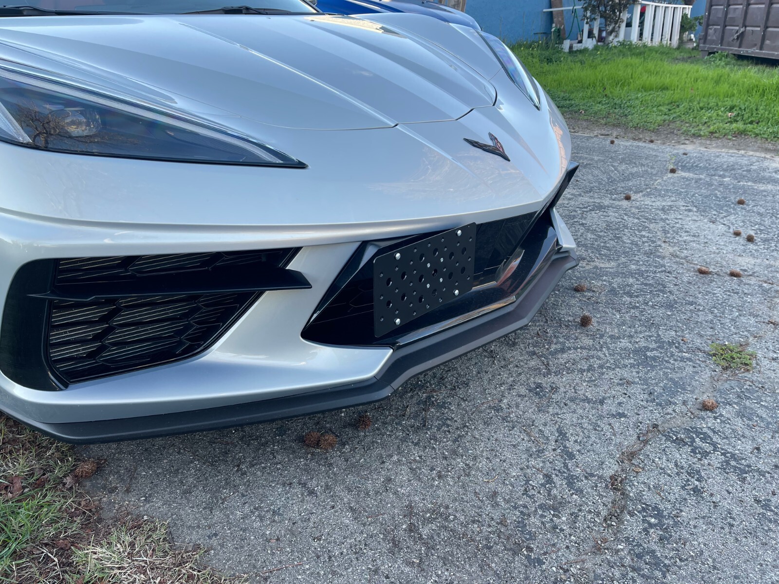 Bumper Tow Hook License Plate Tag Mount Bracket For Chevy Corvette C8 ...