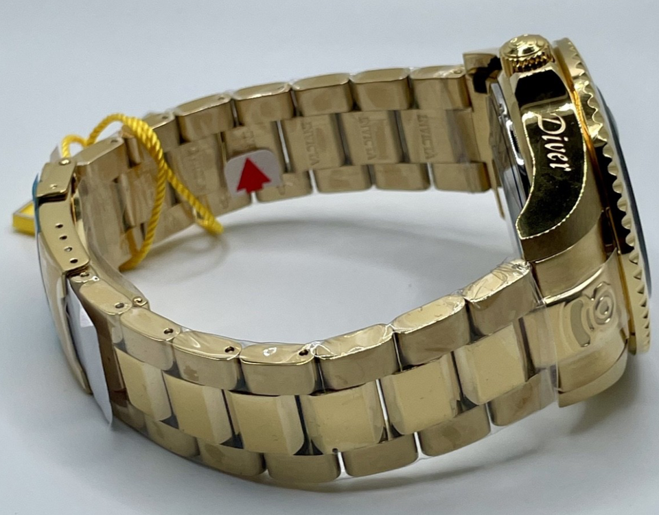 Invicta Grand Diver NH34 GMT Auto "Coke" Bezel Men's Watch - 47mm. Gold ...