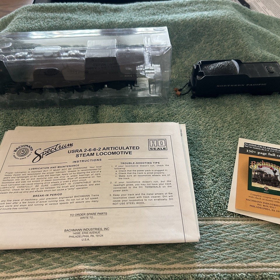 Spectrum HO USRA 2-6-6-2 Northern Pacific #3001 Steam Locomotive With ...