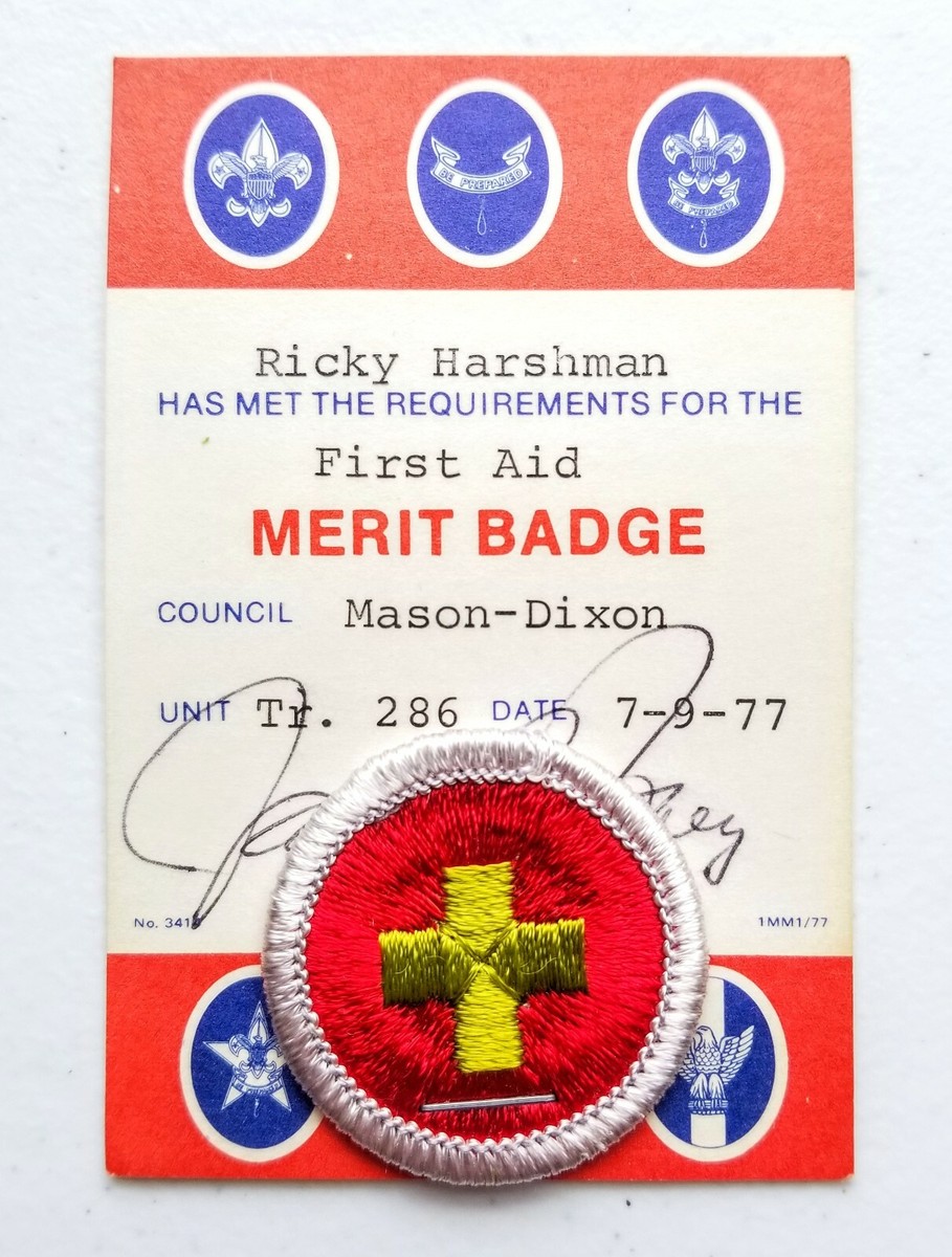 First Aid Merit Badge Worksheet Word