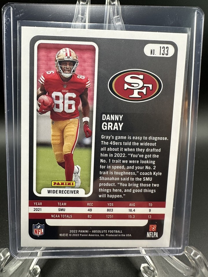 2022 Absolute #133 Danny Gray Rookie Card | eBay