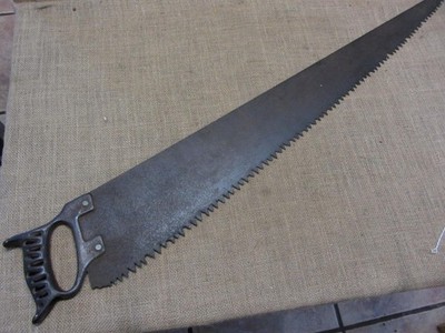 Vintage Ice Saw with Cast Iron Handle Antique Saws Fishing Equipment ...