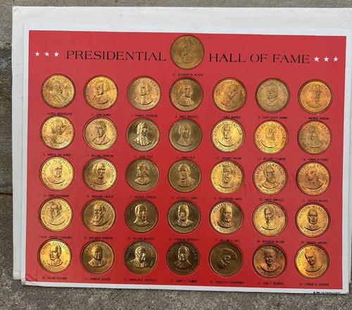 Franklin Mint Presidential Coins Shell's Solid Bronze Collector's Set ...