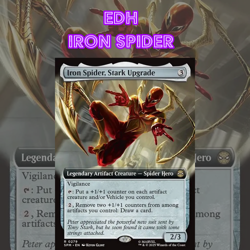 EDH - Iron Spider Artifacts, MTG Commander Deck, Bracket 2, Spider-Man ...