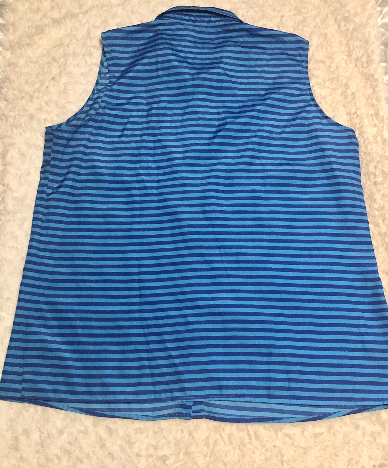 George Shirt Size XL/XG 16-18 Blouse Sleeveless Top Women’s Blue Dark ...