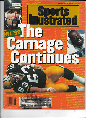 SPORTS ILLUSTRATED MAGAZINE ---DECEMBER 23 1992------NFL 1992 COVER | eBay