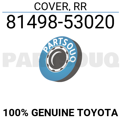 8149853020 Genuine Toyota COVER, RR 81498-53020 | eBay