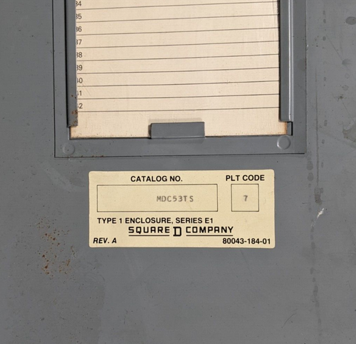 Square D NQOB Panelboard 400 AMP 120/208V 3 Phase 4W 42 Space Box MH53 ...