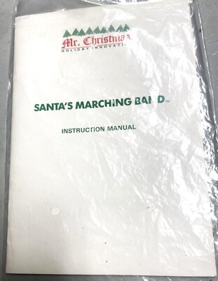 Original 1992 Mr. Christmas Santa Marching Band Manual In Sleeve | eBay