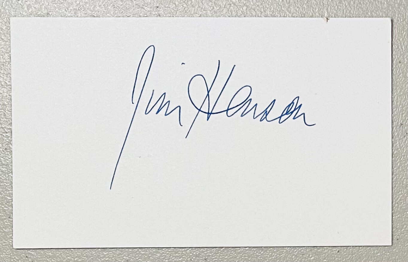 Jim Henson Signed Autographed 3x5 Card Full Beckett BAS Letter The ...