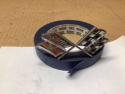 1967 C2 Corvette Front Nose Cross Flag Emblem GM #3894544 Used oem e | eBay
