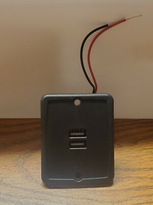 RV Dual-Port USB Charging Outlet 5V Black CAMPER TRAVEL TRAILER-Without ...