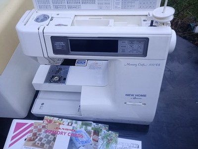 janome new home memory craft 8000 sewing / embroidery machine spares or ...