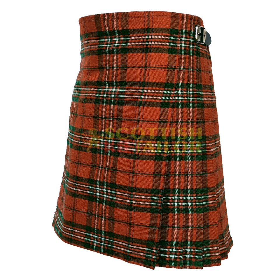 Scottish Handmade Traditional Scott Ancient Tartan Kilt & Custom Size ...