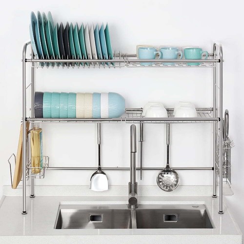 Stainless Steel Full Size Dish Rack 2 Tier | eBay