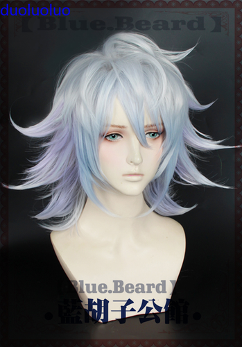 Merlin Fate/Grand Order Long Hair Wigs Cosplay Anime Harajuku Hairpiece ...