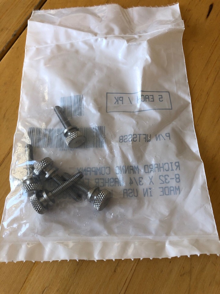 WFTSSS8, Richard Manno Thumb Screw(5pcs) 8-32 X 3/4 | eBay