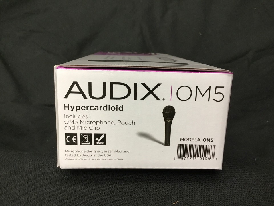BRAND NEW Audix OM5 Dynamic Hypercardioid Wired Pro Mic (Shure ...