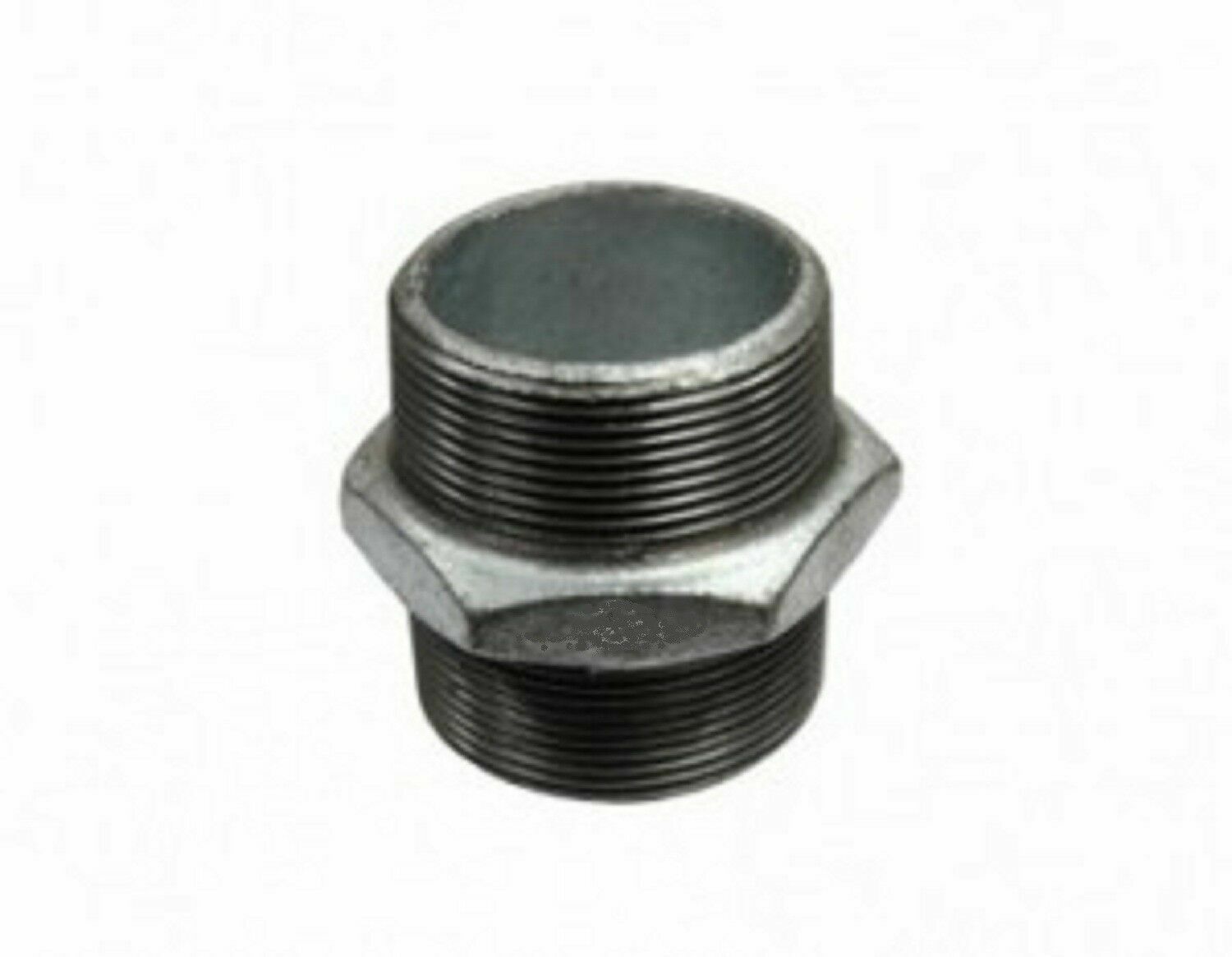 4" BSP THREAD GAL MAL HEX NIPPLE MALE MALE JOINER GALVANISED 100mm | eBay