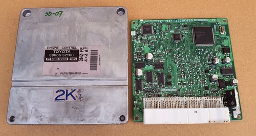 Toyota 89666-52100 2NZ-FE 4 4 A/T Ecu Ecm oem jdm used 211000-9980 ...