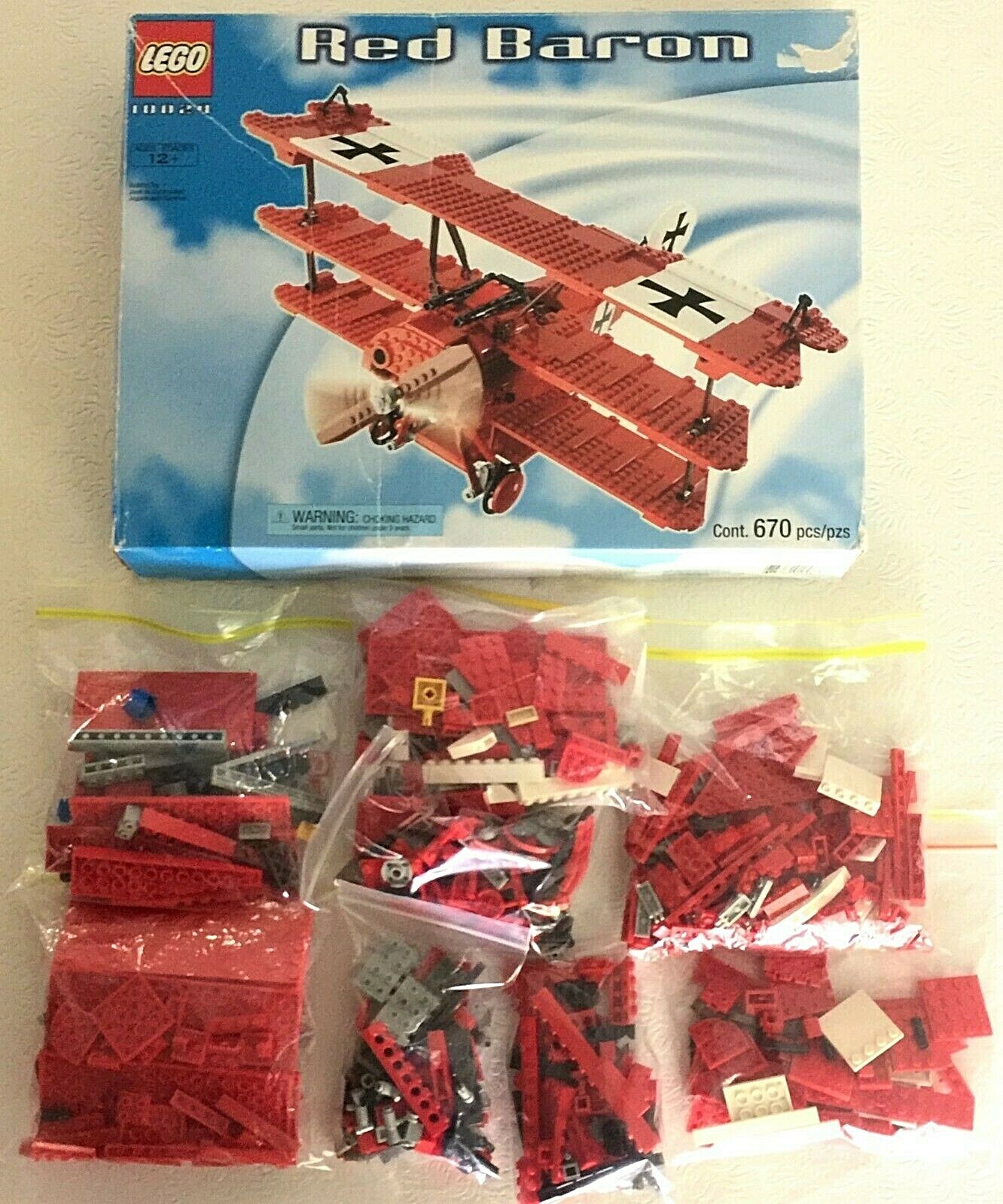 🔴🔴🛩LEGO Red Baron Triplane🛰🔴🔴 #10024 OOP-COMPLETE- Hard To Find ...