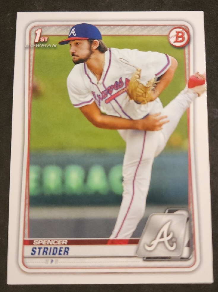 2020 Bowman Draft Spencer Strider #BD-20 1st Prospect Paper Atlanta ...