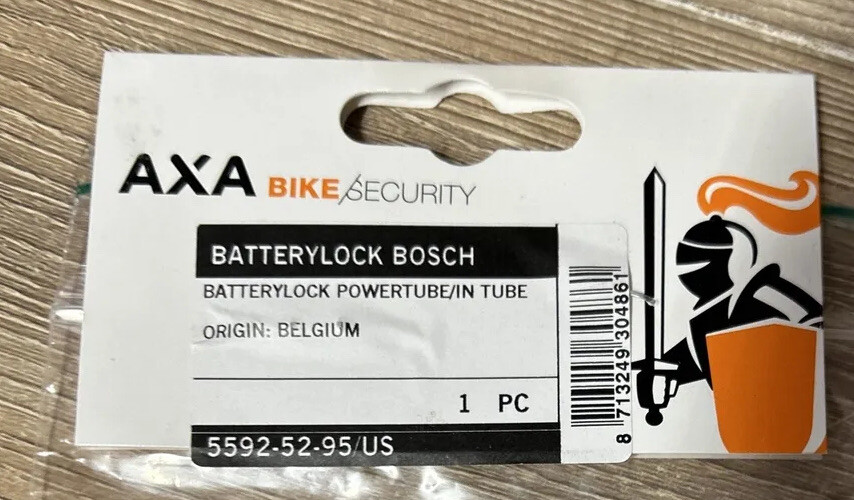 AXA Bosch Battery Lock Powertube Style (North America) For E-Bike ...
