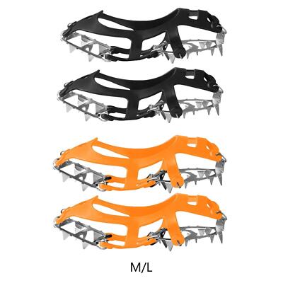 Shoe Spikes Ice Cleats Snow Claws Stainless Steel Spikes over Shoe ...