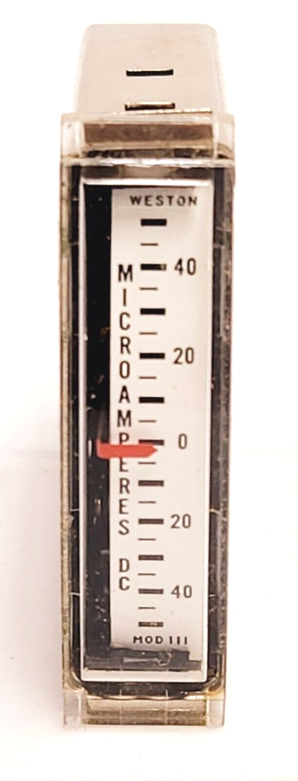WESTON MODEL 111 RANGE 50-0-50 UA DC MICROAMPERES PANEL METER (NEW) | eBay