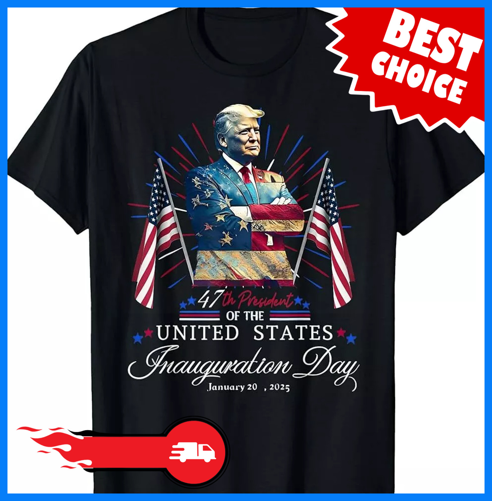 Trump Inauguration Day 2025 T-Shirt - Gem