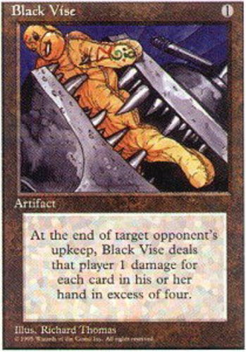 1 x Black Vise - Fourth Edition - Light Play - MTG | eBay