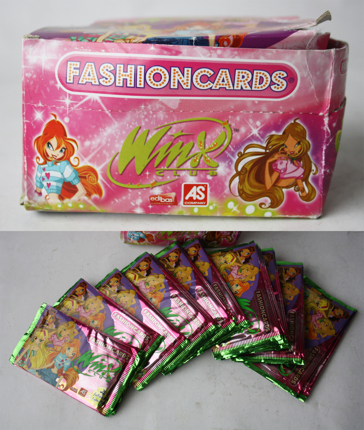 RARE 2009 WINX CLUB FASHIONCARDS BOX OF 24 PACKS RAINBOW ITALY NEW ...