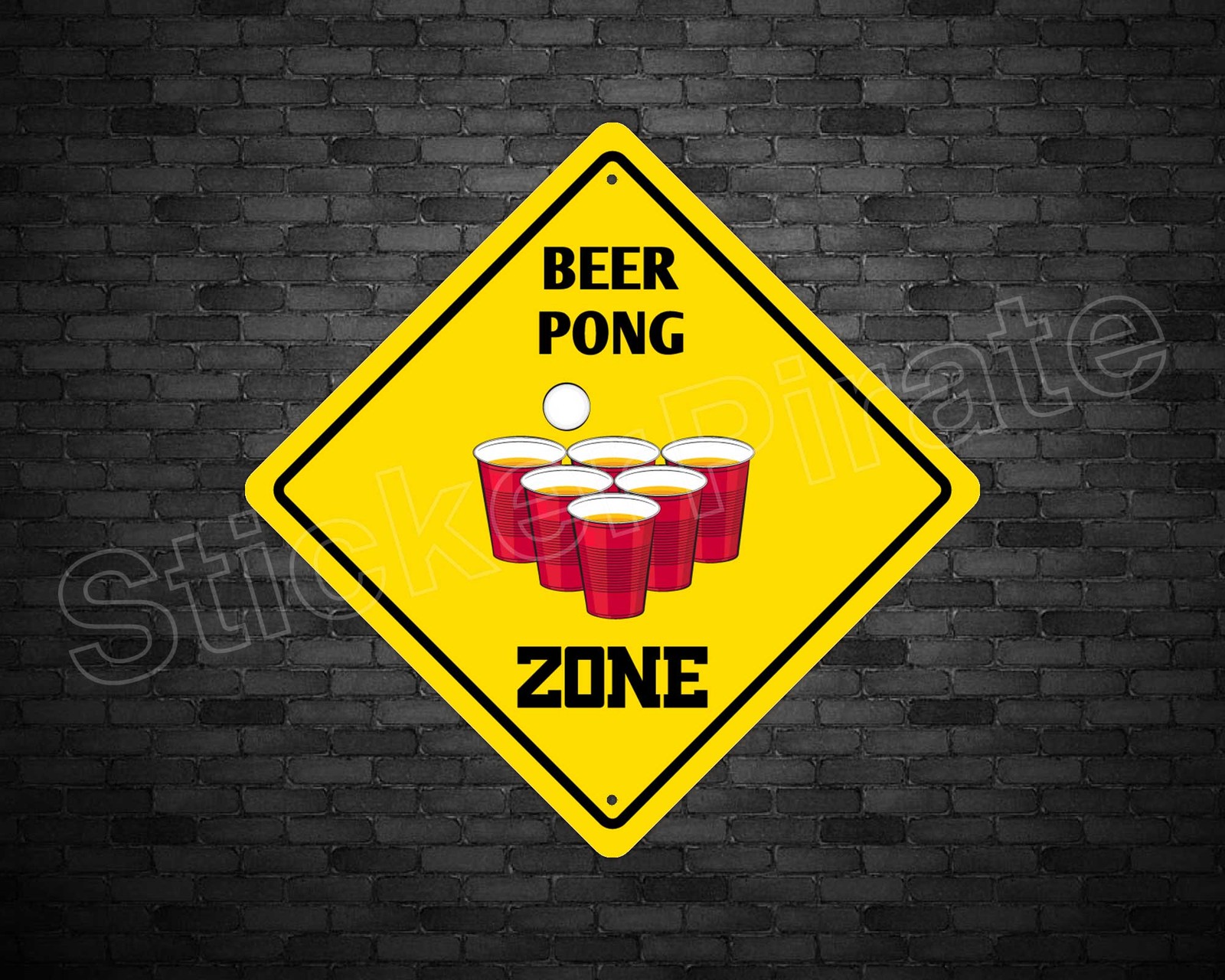 *Aluminum* Beer Pong Zone Funny Metal Novelty Sign 12"x12" | eBay