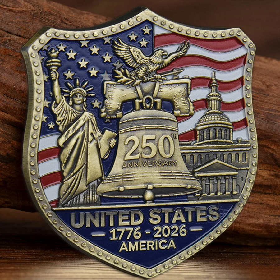 United States 250 Anniversary Challenge Shield Coin Commemorative I 1 ...