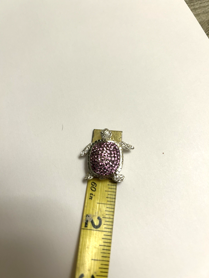 14K White Gold & Diamonds Turtle Pendant Or Pin | eBay