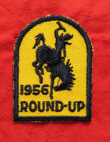 1956 Boy Scout Round-Up Patch Cowboy Design [G2086] | eBay