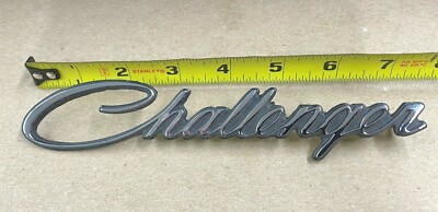 1970-74 Dodge Challenger Front Fender Emblem 3444938 MADE IN USA NOS ...