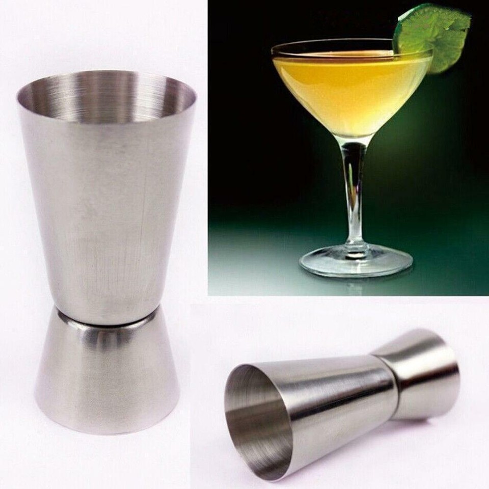 Steel Double Single Shot Measure Jigger Spirit Bar TOP Cocktail Hot C7 ...