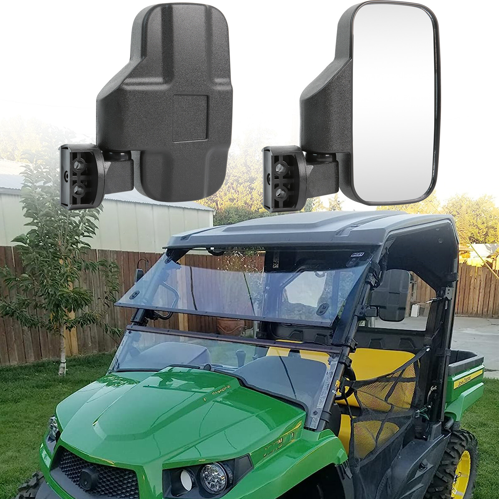 UTV Rear View Side Mirrors For John Deere Gator HPX 625I 825I 860I 855D ...