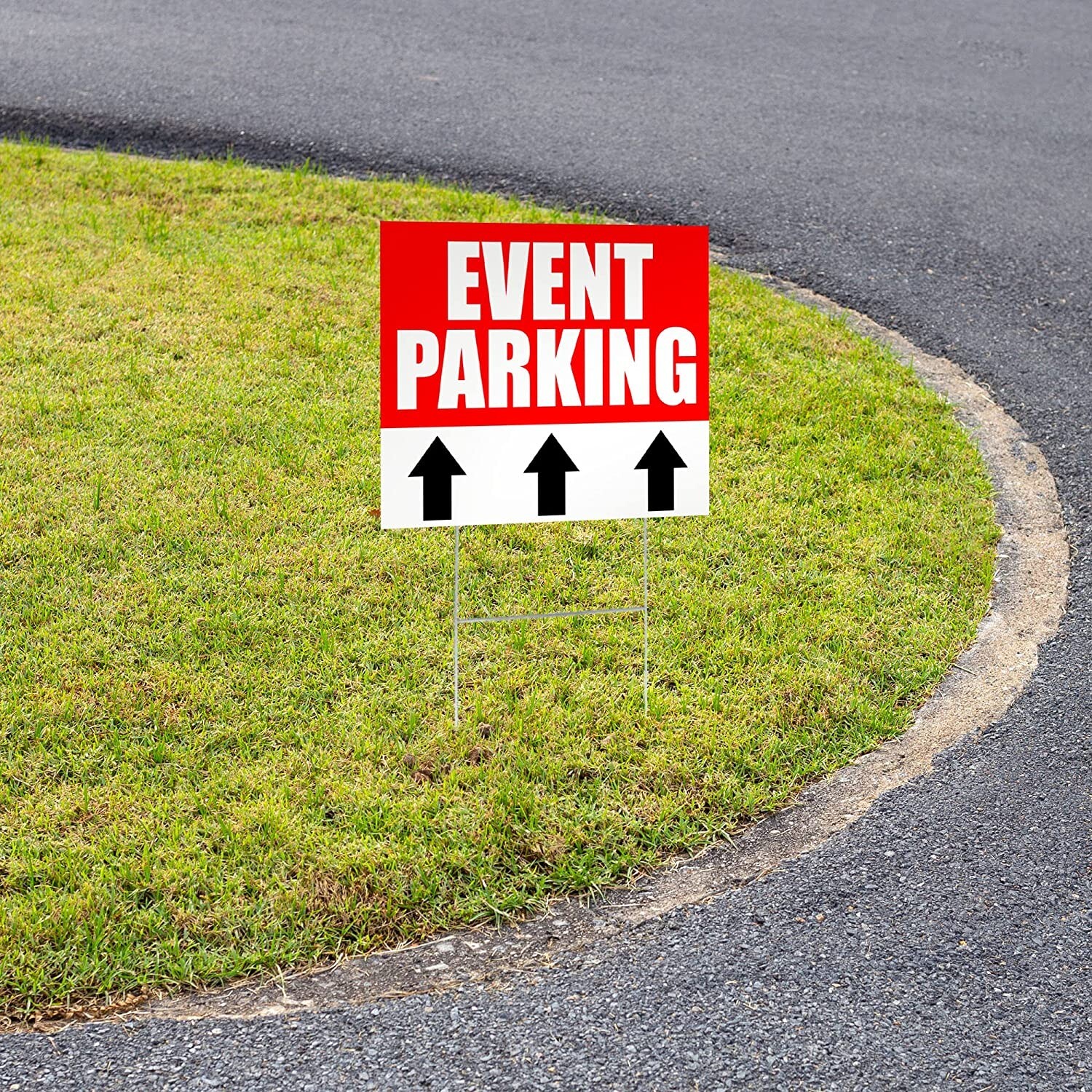 6 PC Event Parking Signs with Arrows, Double Sided Wedding Parking ...