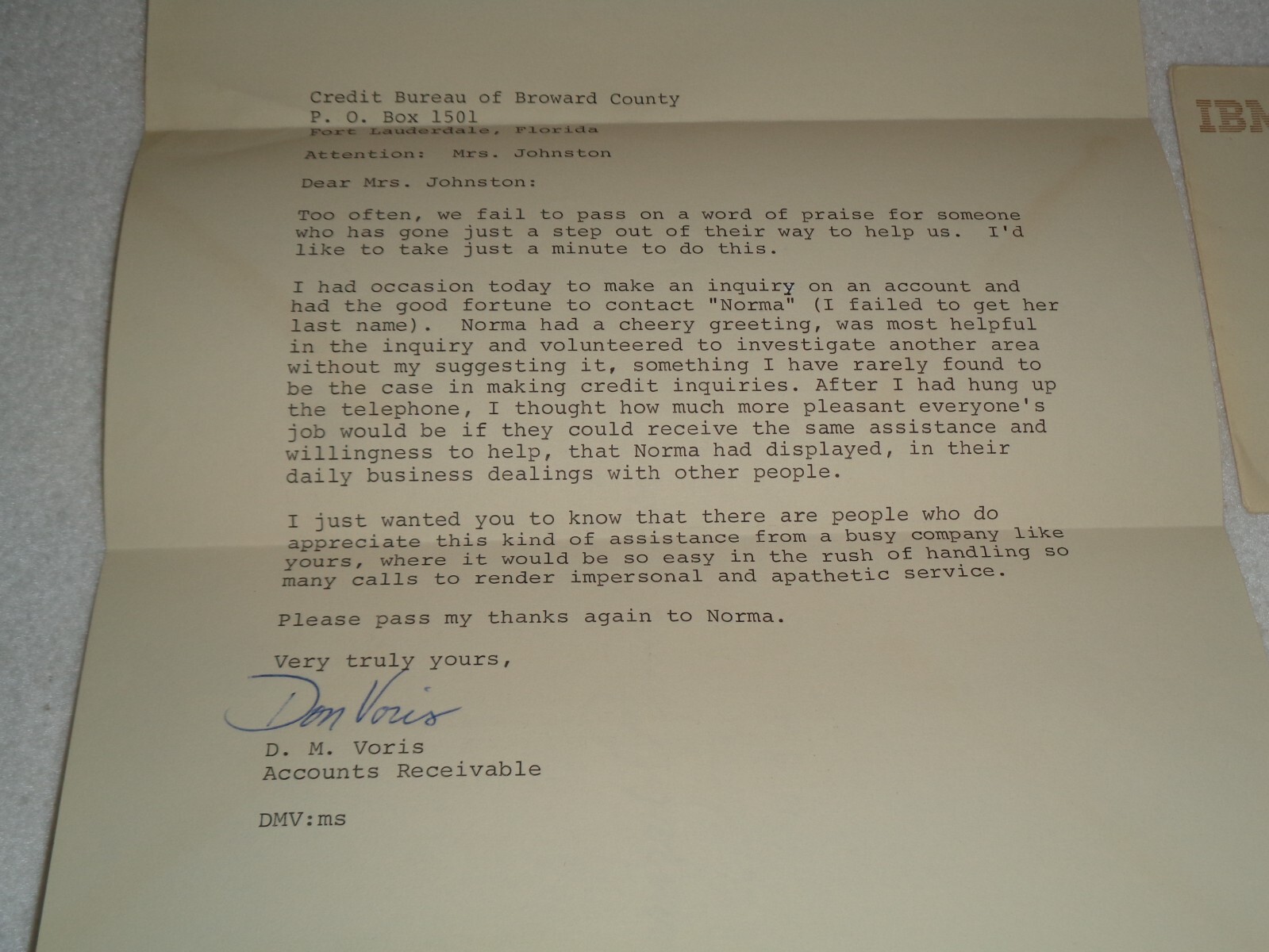 IBM International Business Machines Corporation 1970 Miami FL Original ...