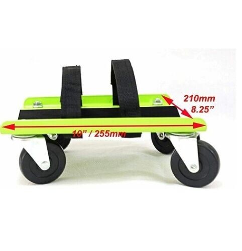 1500lbs Snowmobile Dolly Set w/ Swivel Casters Velcro Straps Sled Move ...