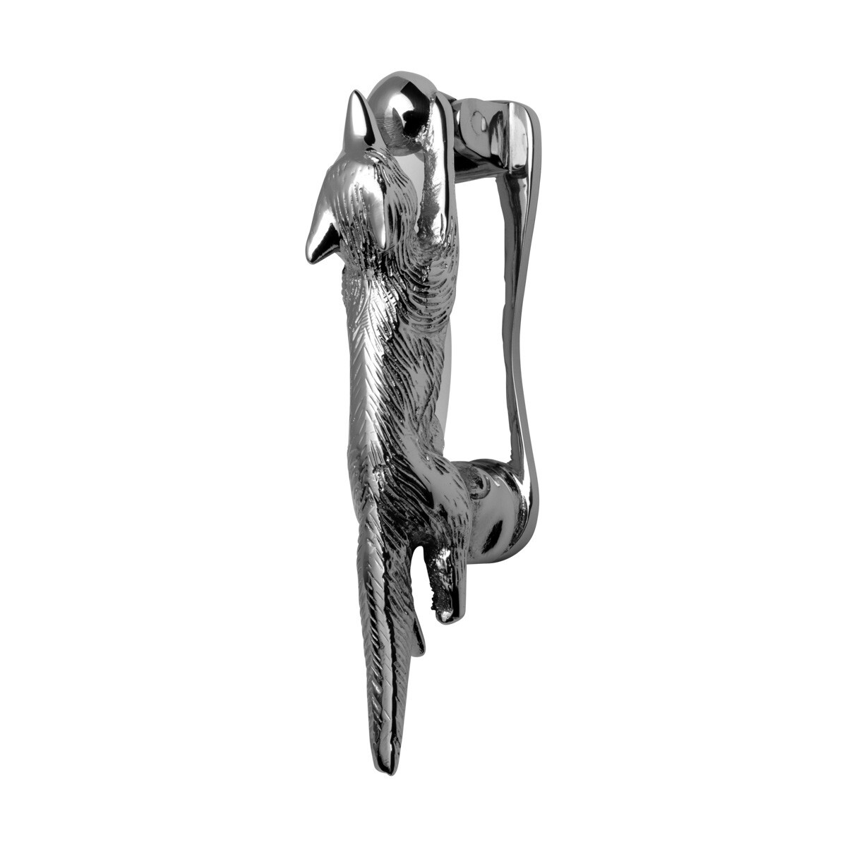 Running Fox Chrome Plated Brass Door Knocker with Hardware Renovators ...