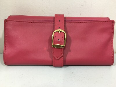 BOSCA BRAND PINK LEATHER Jewelry Case | eBay