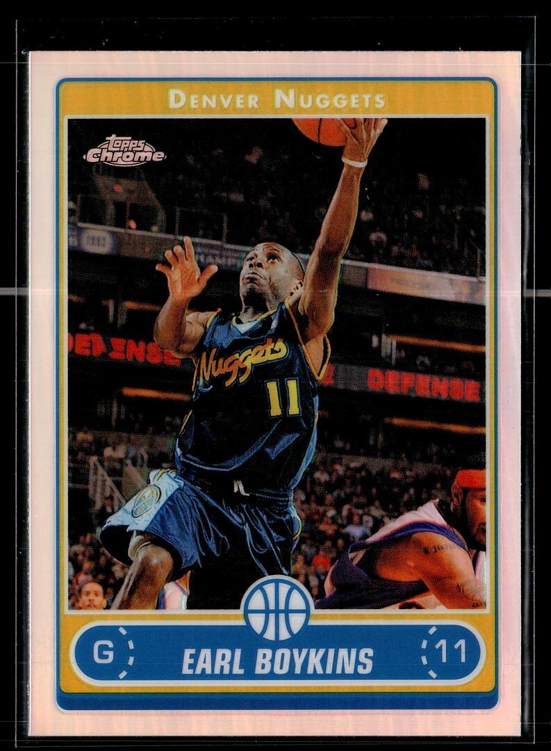 2006-07 TOPPS CHROME REFRACTOR 51 Earl Boykins Denver Nuggets | eBay